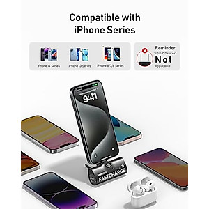 VEEKTOMX Small Portable Charger for iPhone, Fast Charging Power Bank Mini 5000mAh PD Battery Pack Compatible with iPhone 14/14 plus/14 Pro Max/13/13Pro Max/12/12Mini/11/XR/XS/X/8/7 Travel Essentials