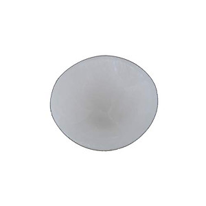 CircuitOffice Carved Selenite Bowl, 2 - 2.5" Diameter, Cleanse and Charge Crystals Or Gemstones, for Healing, Metaphysical, Meditation, Wicca, Decoration or Gift