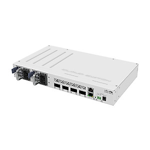MikroTik CRS504-4XQ-IN Cloud Router Switch 650MHz 4xQSFP28 Compatible with 40G, 25G, 10G, and 1G Fiber Connections