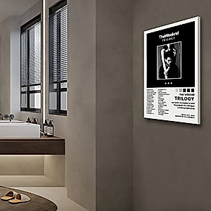 ZGSDGF The Weeknd Poster Trilogy Music Album Cover Canvas Wall Art Rapper Posters Room Aesthetic Wall Decor for Bedroom Living Room Bathroom 12x18 inch Unframed