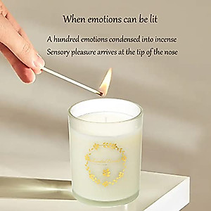 Scented Candles, Vanilla + Gardenia, Scented Jar Candle - 2 Pack Aromatherapy Scented Candles, Long Lasting Soy Wax Candle, Festive,Stress Relief, Holiday Decor Aromatherapy Candles