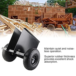 Heavy Duty Panel Dolly, 600LB Weight Capacity, 10in Wheel Adjustable Panel Cart for Panel Mover, Wood Mover, Drywall Mover and Door Dolly