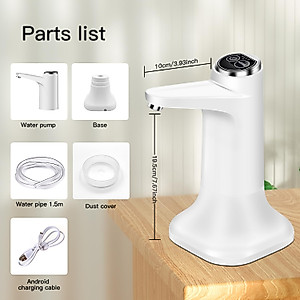 YALAMI Silver with White Accents Modern 600 milliliters Countertop Corded Electric Water Dispenser