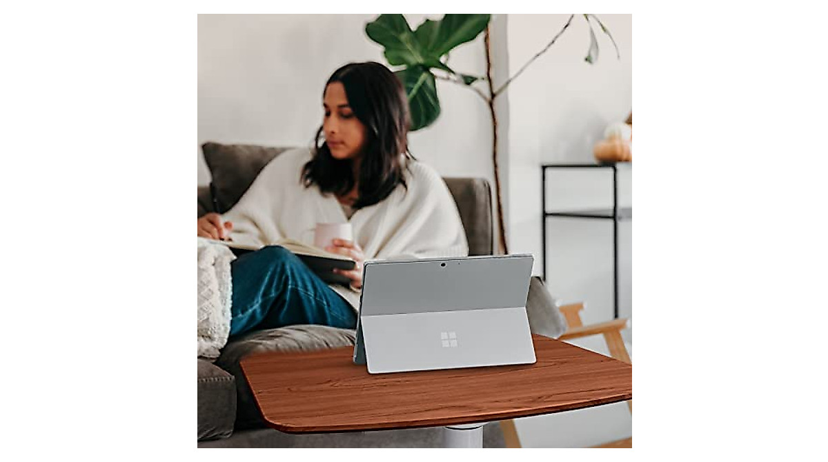 HAOOAH 47" Mobile Standing Desk - Adjustable Walnut Workspace