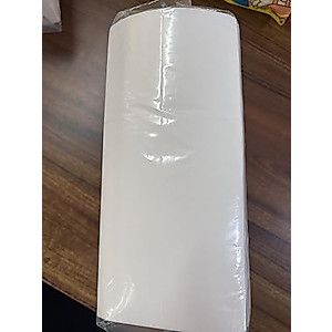 JEBBLAS Disposable Cloth Like Napkins, Built-in Flatware Pocket, Wedding Party Linen Feel White Napkin, Prefolded for Silverware,50 Count