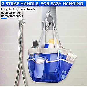 Shower Caddy Portable Mesh Bag for College Dorm Room Essentials , Camping Essentials ,Dorm Decor ,Travel ,Gym Shower Bag , Bathroom Accessories - Quick Dry Waterproof Shower Tote Bag 9" x 8" .
