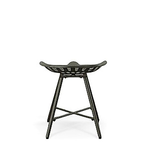 Carolina Classic Jace Tractor Seat Fireside Bench in Industrial Gray