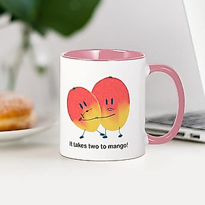 CafePress Two To Mango Coffee Mug Ceramic Coffee Mug, Tea Cup 11 oz