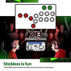 Brook XB Fighting Board - Pre-installed header version, Arcade Stick PCB For XB 360, Original Consoles, and PC