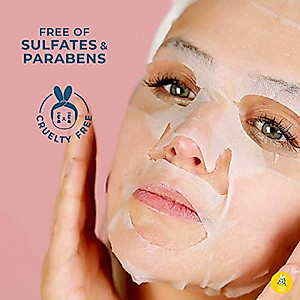 FACETORY Glow Baby Glow Niacinamide and Cica Brightening Sheet Mask - Brightening, Calming, and Moisturizing (Pack of 5)