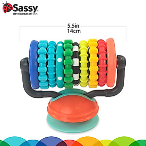 Sassy Eco Rings Around Tray Toy | Made Green with Plant-Based Plastic | 6+ Months