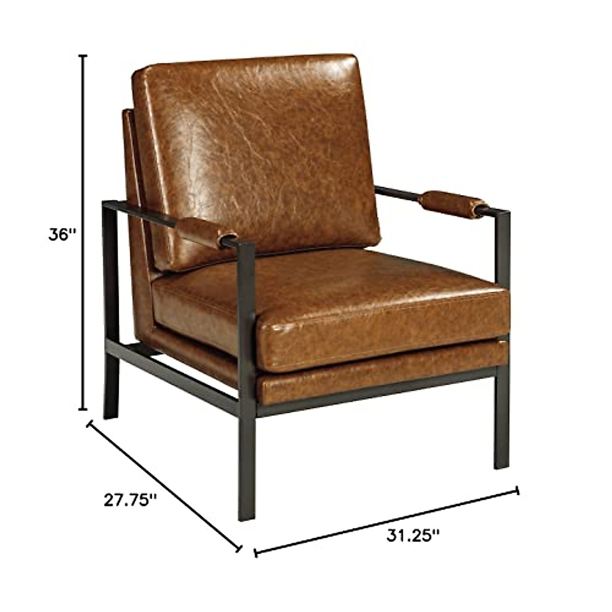 Signature Design by Ashley Chair Accent, Peacemaker Brown