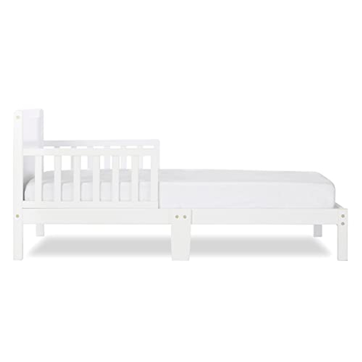 Dream On Me 648-WHT Brookside Toddler Bed, 53lx29bx28h inches, White