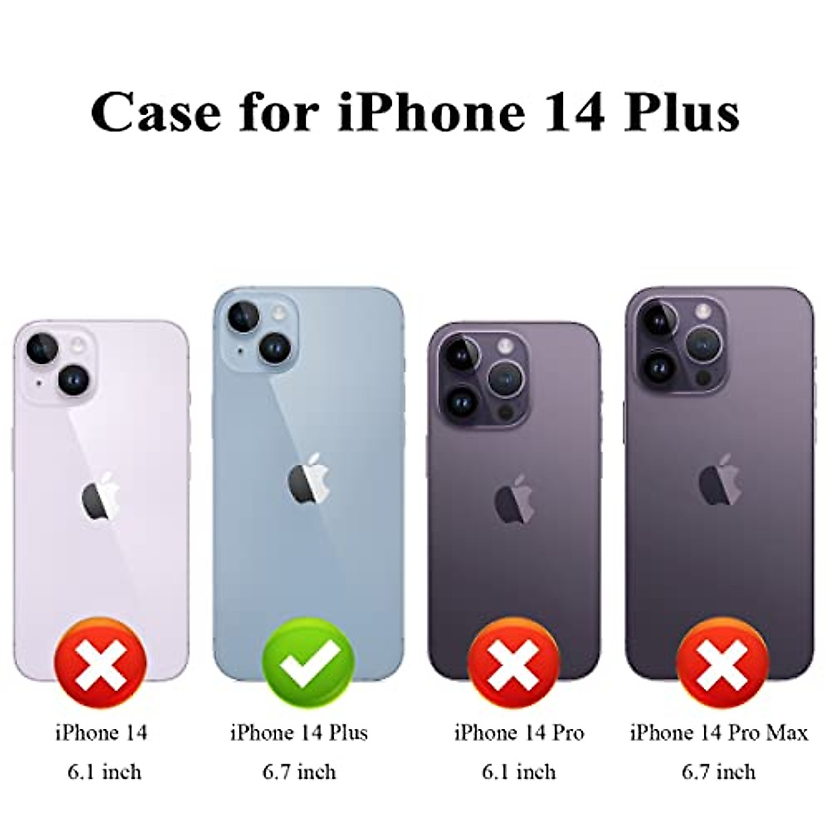 MMHUO for iPhone 14 Plus Case with Card Holder, Flower Magnetic Back Flip Case for iPhone 14 Plus Wallet Case for Women, Protective Case Phone Case for iPhone 14 Plus,Purple