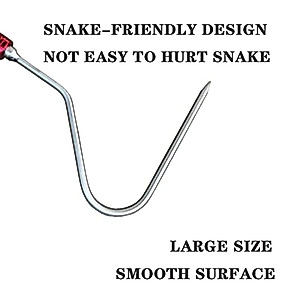 RUYARXNM 48'' High-Carbon Snake Hook Catcher Stick Tongs Grabber Reptile Pick-up Handling Tools for Catching,Moving Snakes or Hunting Game Finders