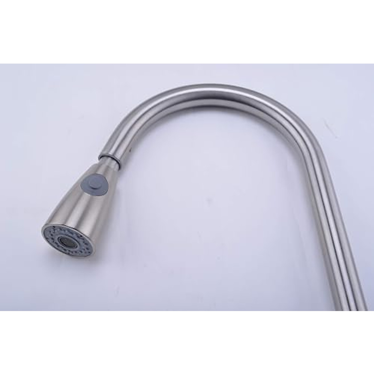 Klabb Stainless Steel Faucet S20 Single Handle High Brushed Nickel Pull Out Kitchen Faucet,Single Level Stainless Steel Kitchen Sink Faucets with Pull Down Sprayer