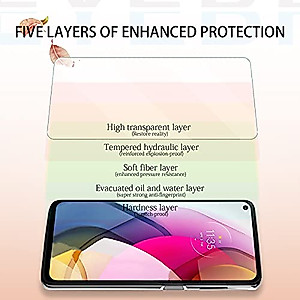 Moto G Stylus 2021 Screen Protector + Camera Lens Protectors by YEYEBF, [2 Pack] Tempered Glass Screen Protector [Bubble-Free][Case-Friendly] Screen Protector Glass for Moto G Stylus 2021