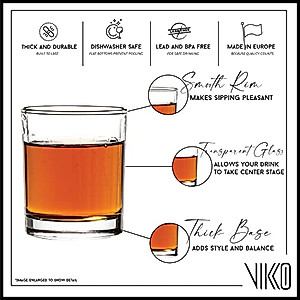Vikko 2.75 Ounce Shot Glasses, Set of 12 Small Liquor and Spirit Glasses, Durable Tequila Bar Glasses For Alcohol and Espresso Shots (Canon)