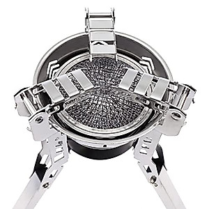 Portable Single Burner Outdoor Gas Stove 3800W Propane Cooker with Adjustable 0-20Psi Regulator Hose for Patio Camping, BBQ, Home Brewing, Turkey Fry, Maple Syrup Prep