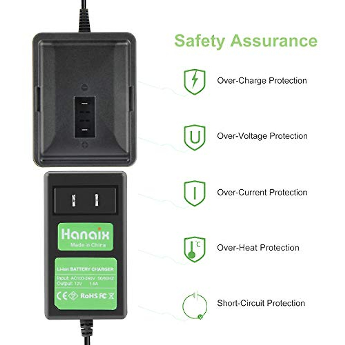 Hanaix 12V Lithium Charger for Ryobi CB120L CB121L BPL-1220 L1212R CD100 130503001 130503005 (not for CB120N) Ryobi 12V Portable Charger