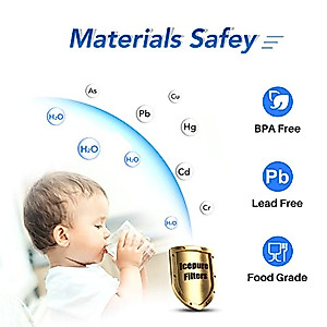 ICEPURE Refrigerator Water Filter Replacement for Bosch Ultra Clarity Pro BORPLFTR50, BORPLFTR55, 12033030, 12028325, 11025825, 11032531, B36CT80SNS, B36CL80ENS, WFC100MF, WFS200MF, RA450022, 2PACK