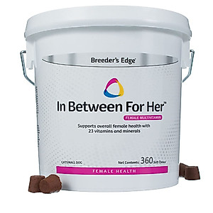 Revival Animal Health Breeder's Edge in Between for Her, Female Multivitamin for Cat/Small Dog- 360 ct