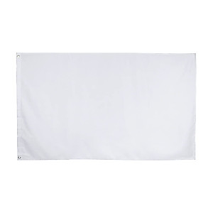 3x5 Foot Solid White Flag - Plain White Flags