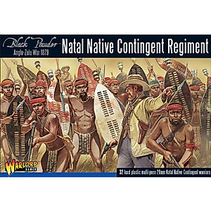 Black Powder Anglo-Zulu War Natal Native Contingent Regiment Military Table Top Wargaming Plastic Model Kit 302014602
