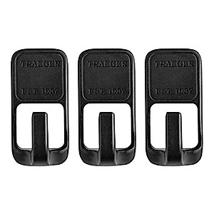 Traeger Pellet Grills BAC536 Magnetic Aluminum Tool Hooks Accessory, Black