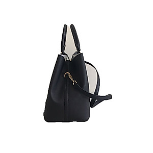 Michael Kors Greenwich Large Saffiano Leather Grab Bag Navy (Black)