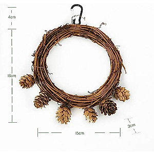 ATB2U Wooden Bird Swing Perch Parrot Hanging Toy Natural Wood Bird Chewing Toys for Small Sized Birds Pet Bird Parakeet Budgie Cockatiel Cage Hammock Swing Toy Hanging Cage Toys