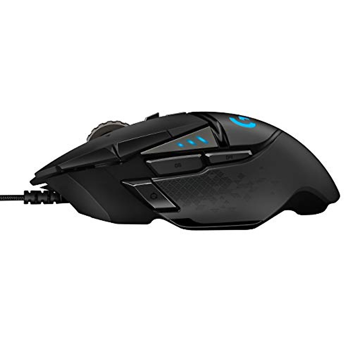 Logitech G502 Hero High Performance Wired Gaming Mouse, 25K Sensor, 25,600 DPI, RGB, Adjustable Weights, 11 Programmable Buttons, On-Board Memory, PC/Mac - Black