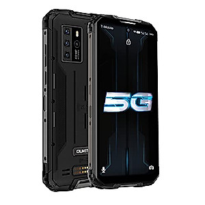 Rugged Smartphones, OUKITEL 5G Unlocked for All Carriers Cell Phone WP10, 8GB +128GB 48MP Sony Camera(Support Shooting 4K Video) 8000mAh Battery IP68 & IP69K Protection 6.67 Inch FHD Screen (Black)