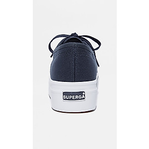 Superga womens 2790 Platform Sneaker, Navy, 7.5 US