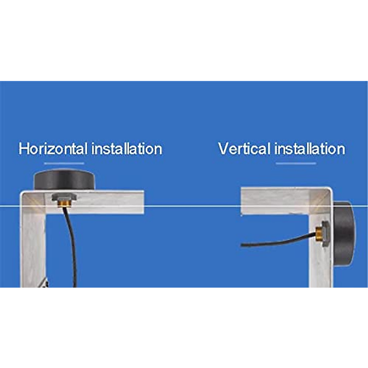 CompuPort 5G LTE MIMO Puck Antenna, Vandal Resistance, Dual-Diversity 15ft. Cables with SMA Male connectors, Omni-Directional Compatible with Sierra Wireless, Teltonika, Digi, & Cradlepoint.