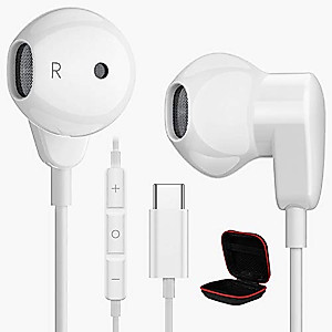 USB C Headphones for Galaxy A54 A53 A35, ACAGET USB C Earphones with Microphone Android Wired Earbuds DAC Noise Canceling Headset for Samsung S23 S22 S21 Plus S20 FE Oneplus 11 9 10 Pro Pixel 7 Pro 6A