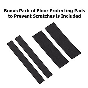 Arf Pets Wood Dog Stairs, 4 Levels Height Adjustment Wide Pet Steps for Dogs and Cats, Foldable