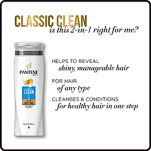 Pantene Pro-V Classic Clean 2In1 Shampoo & Conditioner, 30.4 fl oz (Packaging May Vary)
