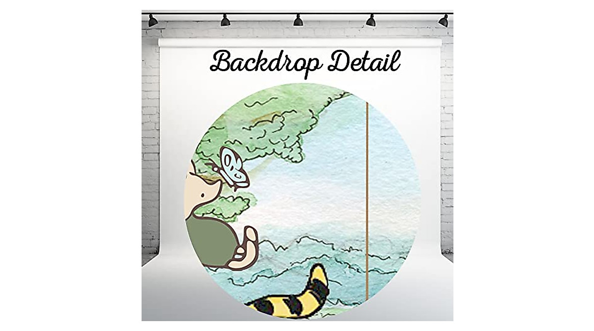 Classic Pooh Giant Book Backdrop 7x5 ft – Gender Neutral