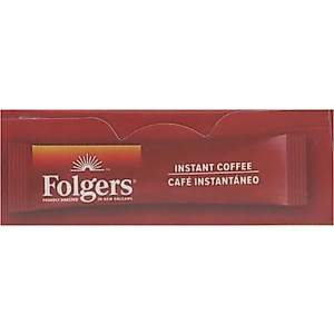 Folgers Classic Roast Instant Coffee Crystals, 7 Single Serve Packets