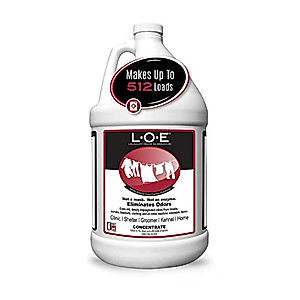 Odorcide Laundry Odor Eliminator Concentrate – Pet Odor Eliminator for Strong Odor – Pet Smell & Urine Odor Eliminator for Clothes – Laundry Odor Neutralizer w/ Safe, Non-Enzymatic Formula (128 oz)