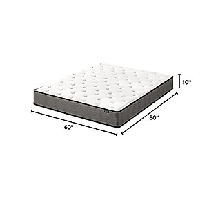 ZINUS 10 Inch Support Plus Pocket Spring Hybrid Mattress / Extra Firm Feel / Heavier Coils for Durable Support / Pocket Innersprings for Motion Isolation / Mattress-in-a-Box, Queen