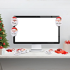 216 Sheets 'from Santa' Tag Stickers Christmas Santa Sticker Christmas Labels Stickers Name Tag Stickers Xmas Gifts Stickers for Holiday Festive Wrapping Party Favors