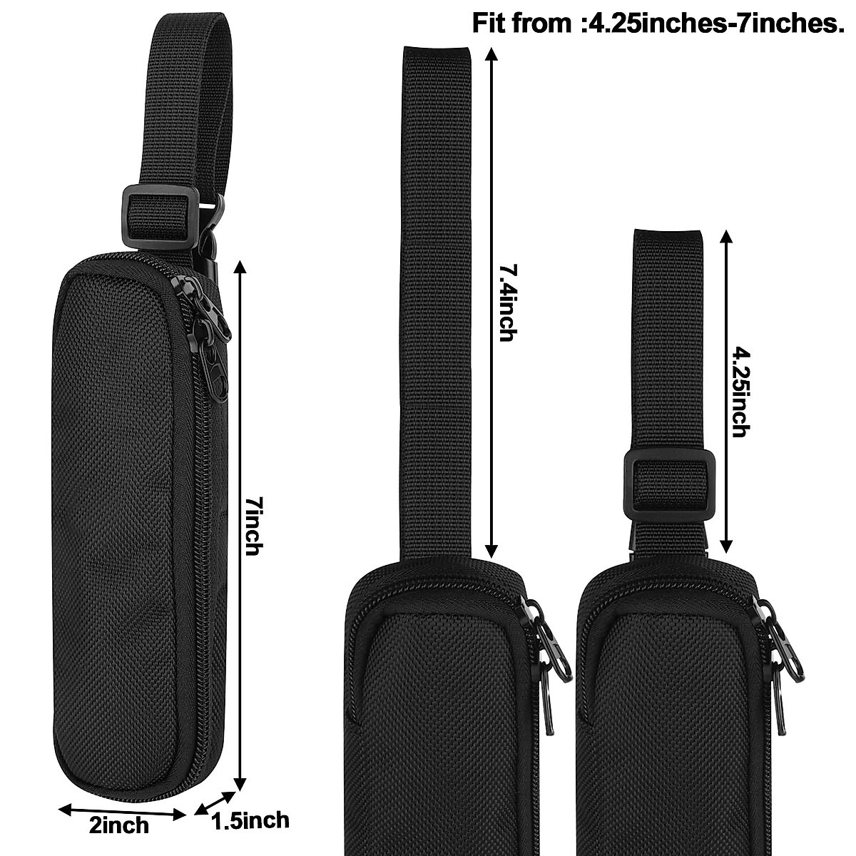 Homakover 1680D Carrying Case for MEATER/MEATER Plus Smart Meat Thermometer with Bluetooth, Splash-Proof, Waterproof, Portable Protective Cover Travel Storage Bag, 7 x 2 x 1.5 inches (Case Only)