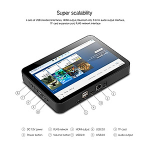 Pipo X2S Mini PC 8inch 1280 * 800 IPS Screen Windows 10 Tablet PC Z3735 Mini Desktop 2G Ram 64G ROM TV Box BT4.0 WiFi RJ45