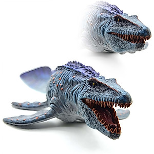 Gemini&Genius Dinosaur Toy, Mosasaurus Action Figure, Reptile Animal Toy, Great Gift, Collection, Cake Topper, Role-Play, Storytelling Prop, Party Supplie, Room Decor for Kids