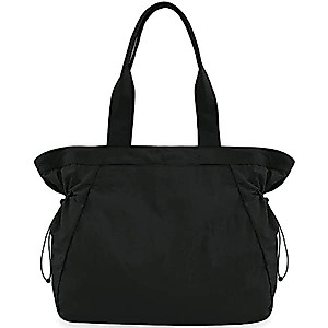 18L Side-Cinch Shopper Bags Lightweight Shoulder Bag Tote Handbag for Shopping Workout Beach Travel