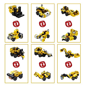 Sciencow Robot Building Toys for 6 7 8 9 10 11 12 13 14 Years Old Kids | 25-in-1 Construction Blocks Sets for Robot or Trucks, Christmas Birthday Gifts for Age 6-8 7-9 8-14 yrs Boys