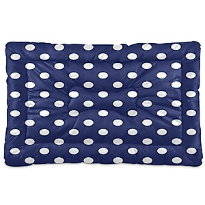 YETTASBIN Polka Dot Crate Pet Bed, Portable Washable Dog Cat Mat, Soft Comfortable Pet Mattress with Non-Slip Bottom for Dogs Cats Sleeping, 36 x 24 Inch