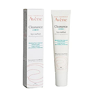 Eau Thermale Avène - Cleanance Mattifying Emulsion Lotion - Matte Finish - 24 Hour Hydration For Oily, Blemish-Prone Skin - 1.35 fl.oz. (Pack of 1)